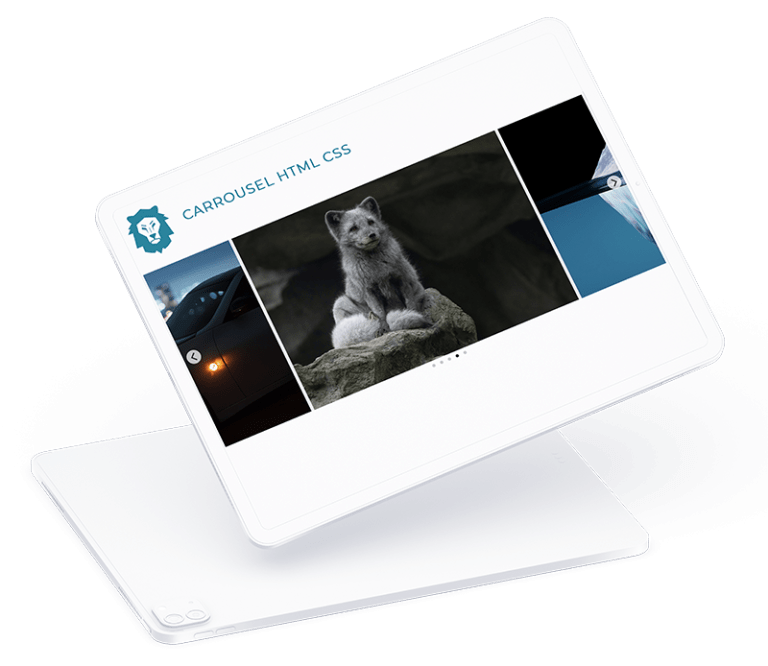 Carrousel HTML CSS, script à télécharger et facile à intégrer